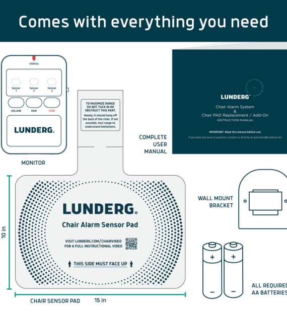 Alarm Mat For Elderly Dementia Patients Bed Alarm Pad - Pager Not ...