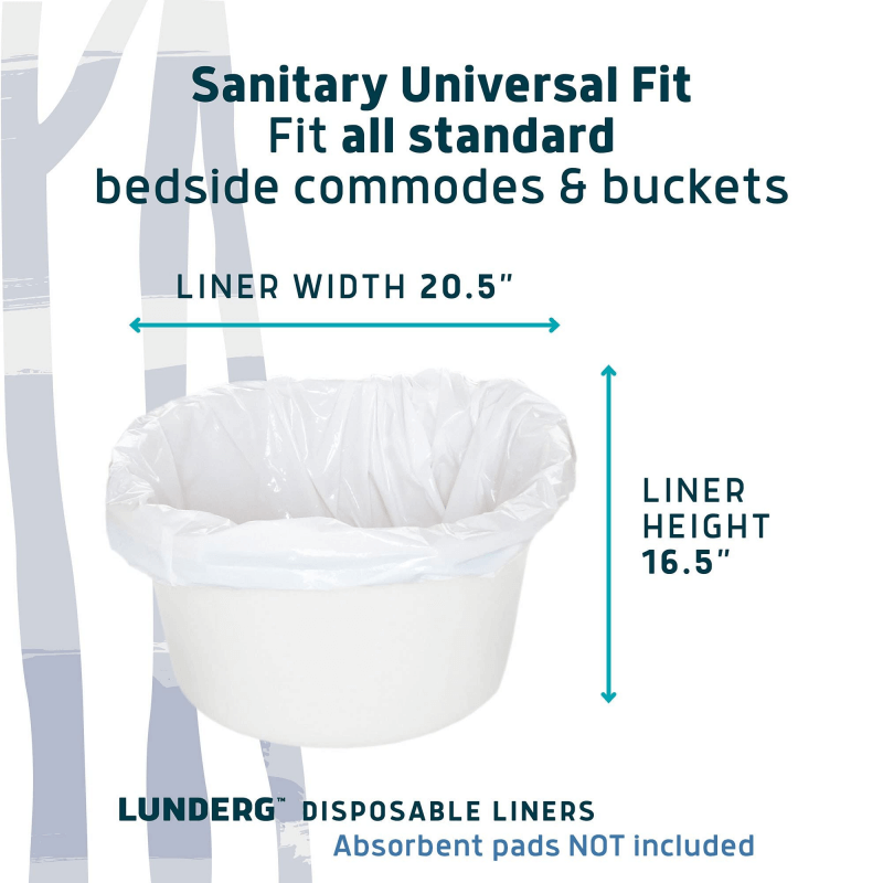 Commode Liners. Durable & Easy to Use | Lunderg